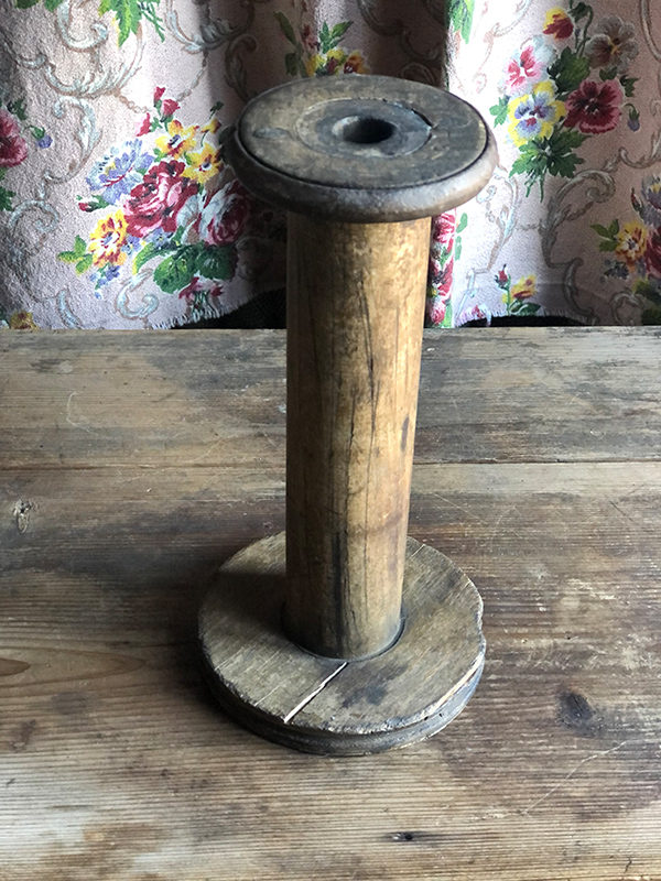 Tall vintage wooden haberdashery bobbin - Lottie Girling Vintage Home ...